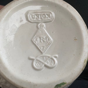 Antique Stoneware English Jug 1861 Pitcher by William Brownfield ...