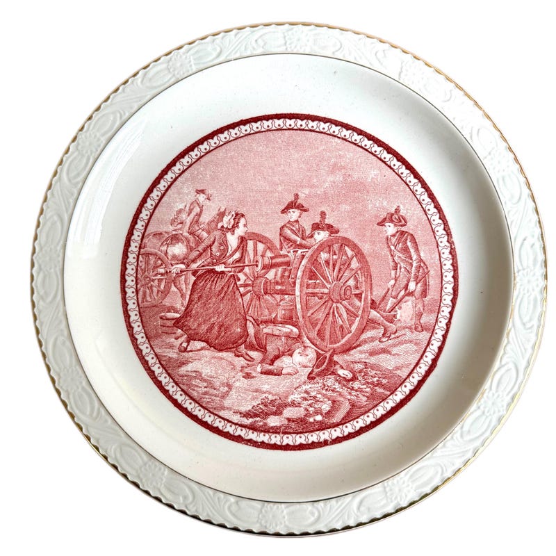 Red Transfer Ware - Etsy