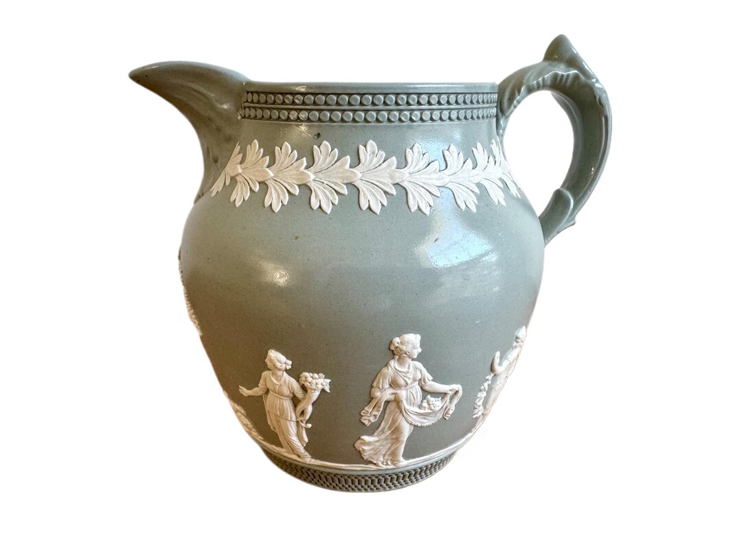 Copeland Spode Pitcher With Jasperware Like Neo-classical Decoration ...