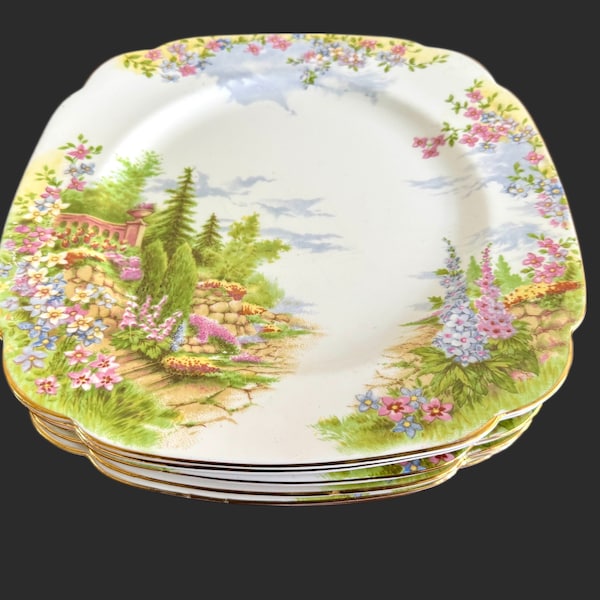 Vintage Square Plate - Etsy