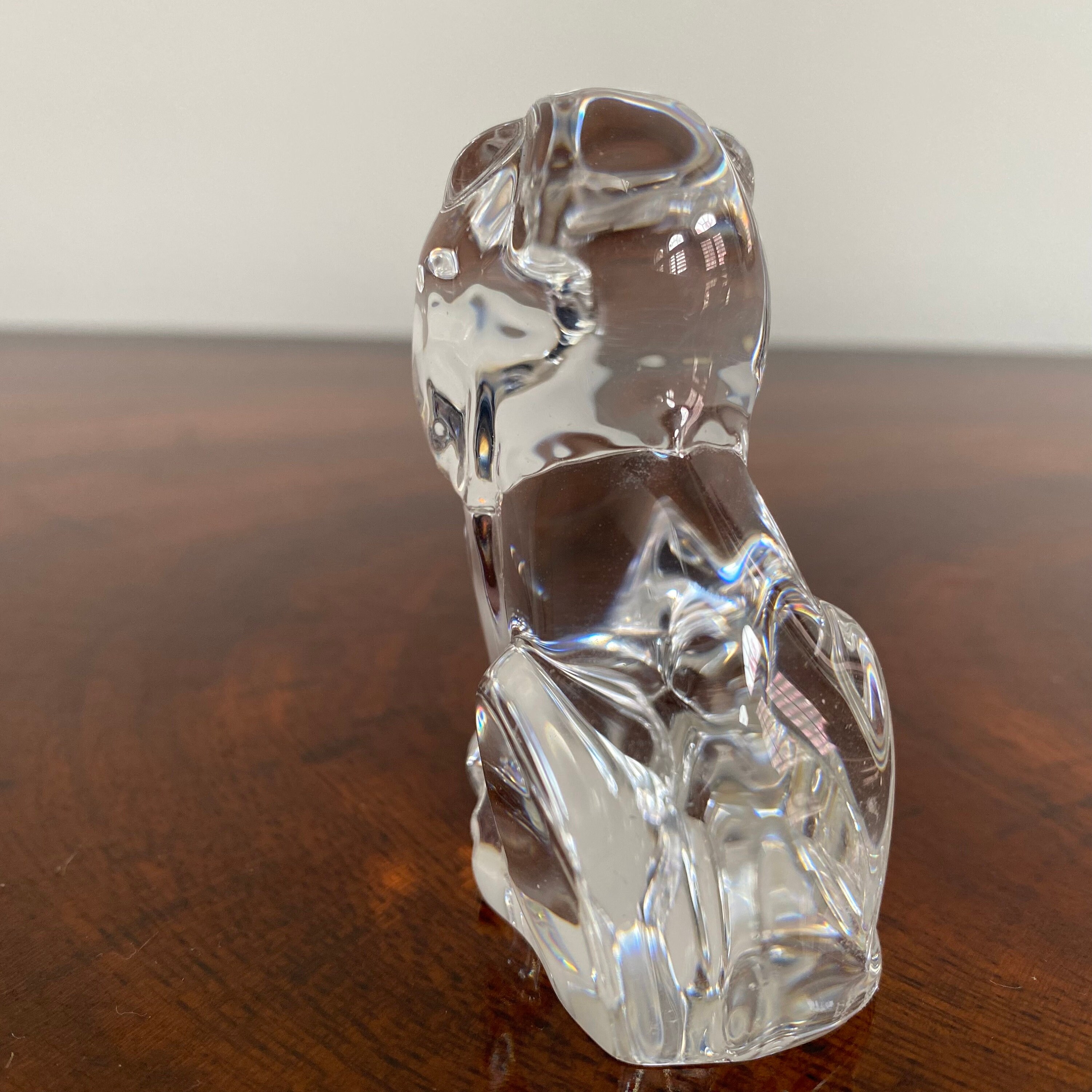 Steuben Lion Crystal Hand Cooler Signed Steuben Vintage American ...