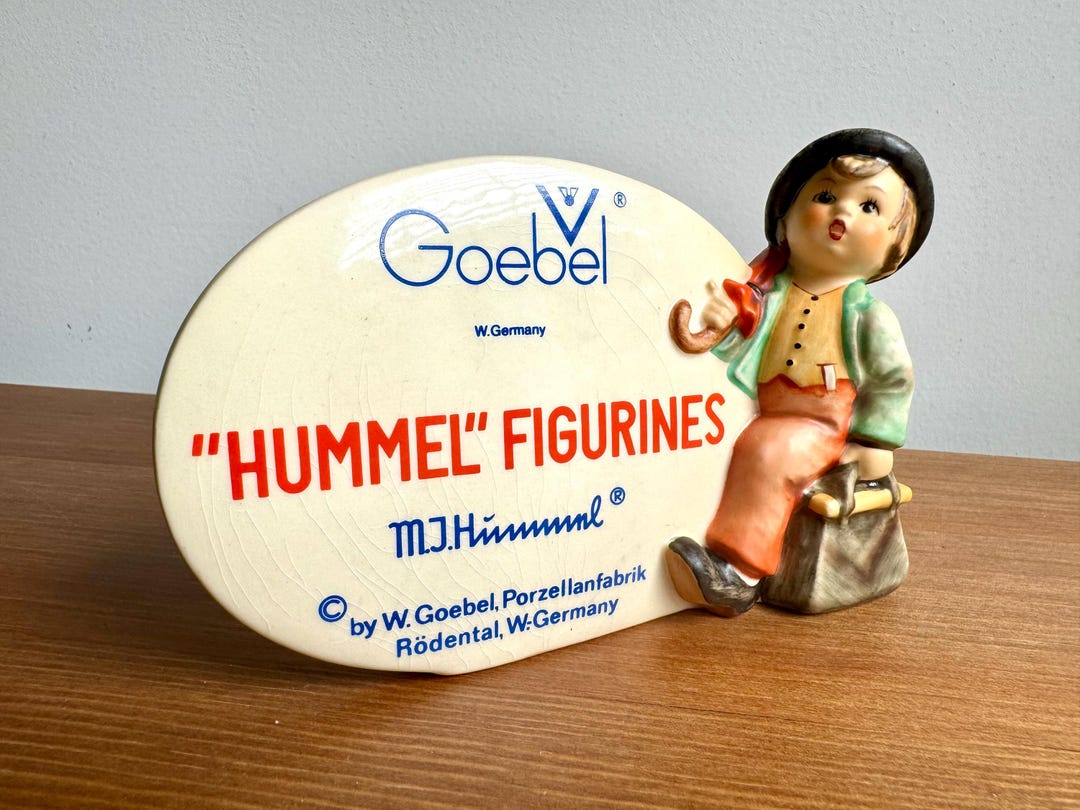 Goebel Hummel Figurines Display / Dealer Plaque W. Germany 1980s ...