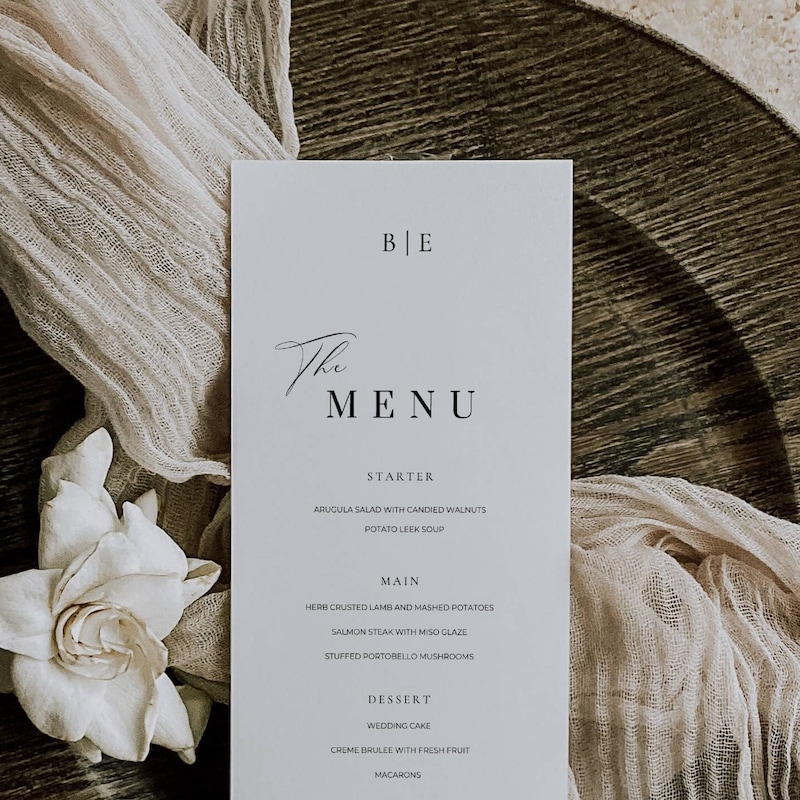 Menus - Etsy
