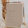 Modern Script Black Wedding Dinner Menu Black and White Menu Template ...