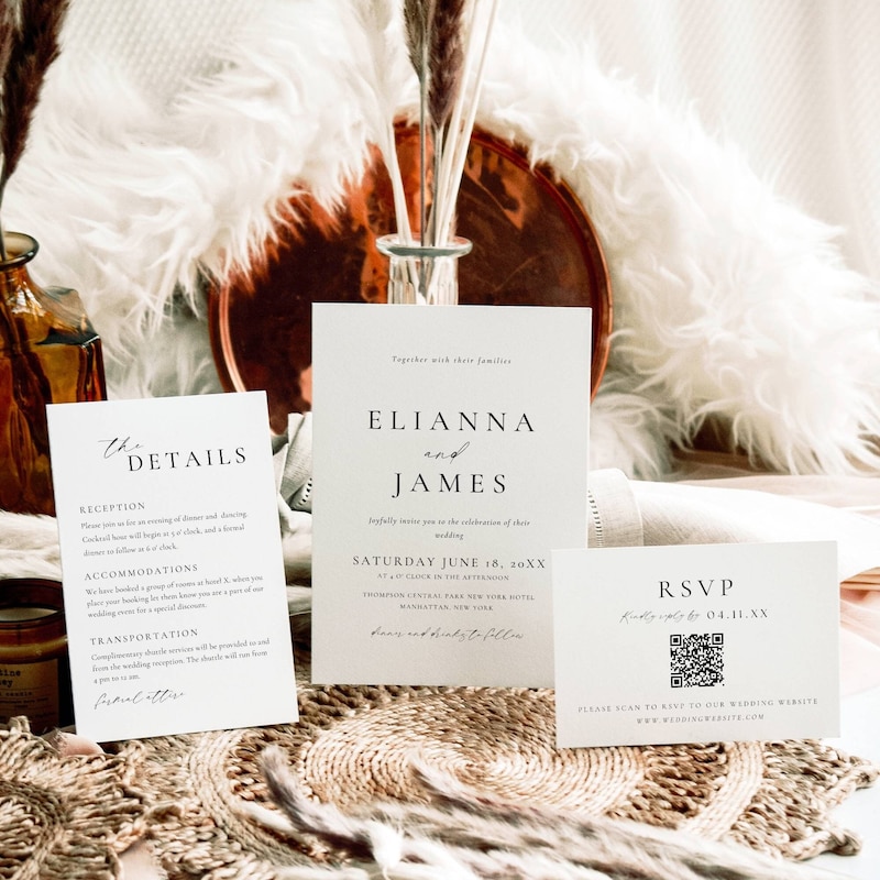 Wedding Invitation Suite - Etsy