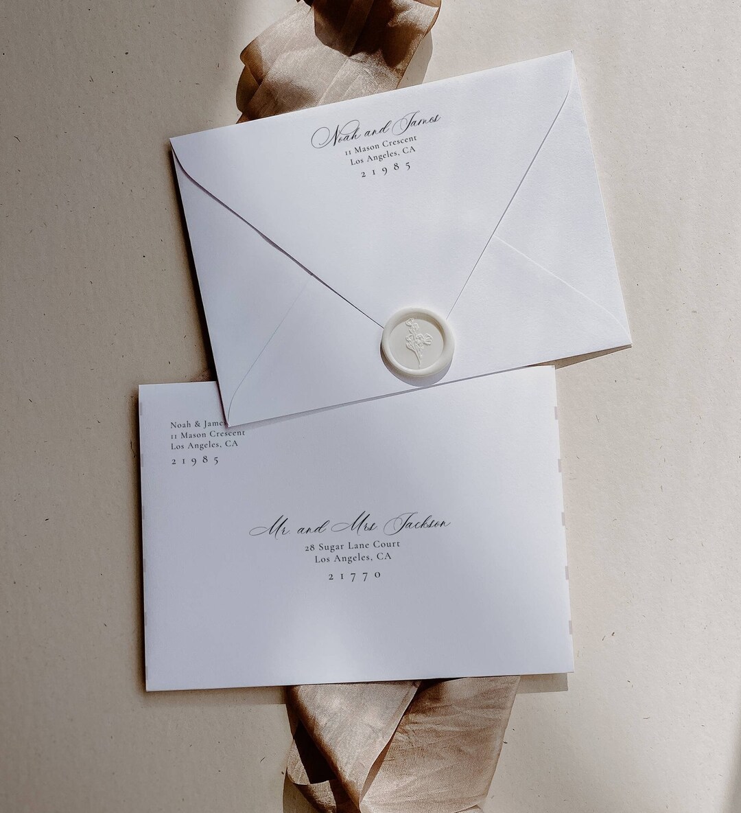 Custom Wedding Guest Address Labels, A7 Envelope Addressing, Printable ...