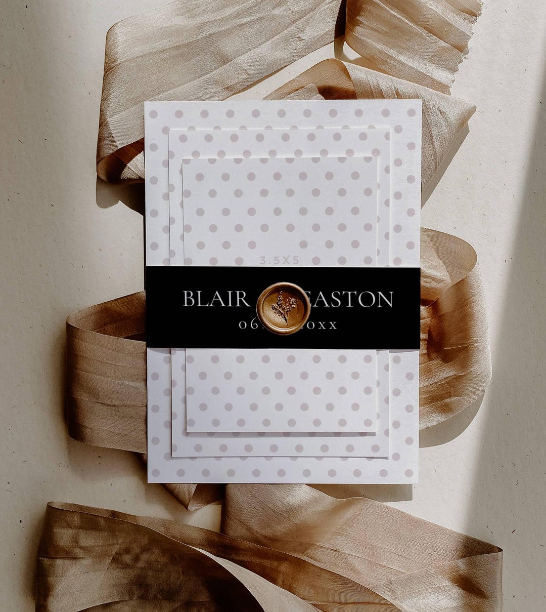 Black Belly Band Template, Printable Invitation Belly Band, Diy Belly ...