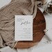 Intimate Wedding Invitation Template, Minimal Small Ceremony Invite ...