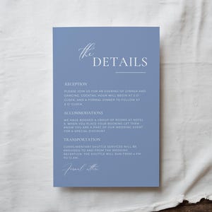 Light Blue Wedding Invitation Suite, Minimal Invitation Bundle Qr Code ...