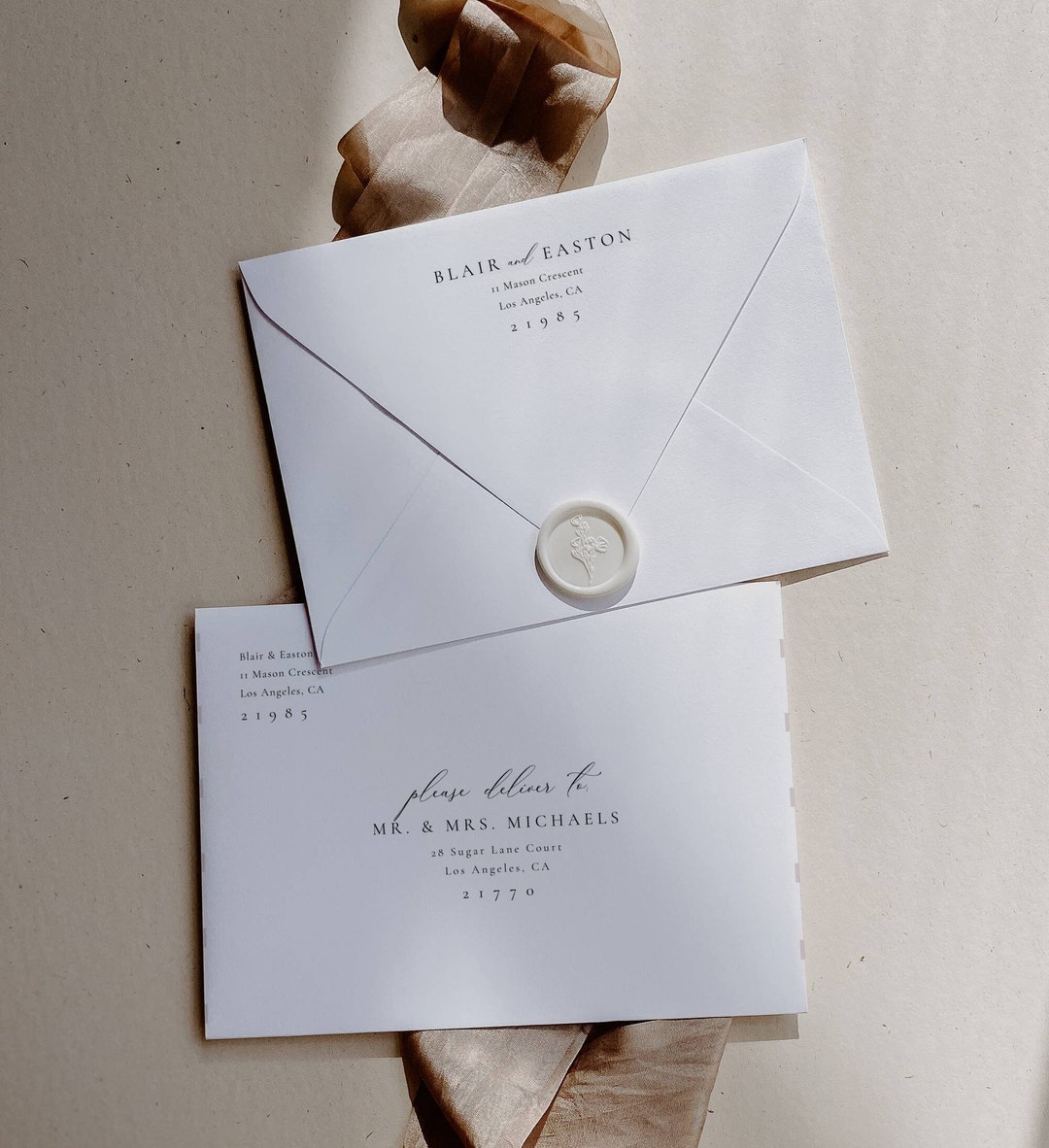 Guest Addressing Envelopes, A7 Envelope Addressing Template, Printable ...