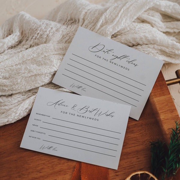 Wedding Advice Cards - Etsy