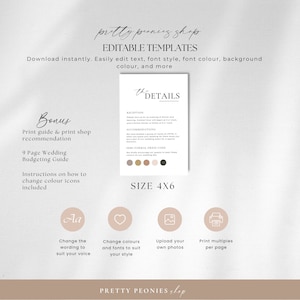 Detail Card Wedding Attire, Color Palette Detail Card, Guest Dress Code ...