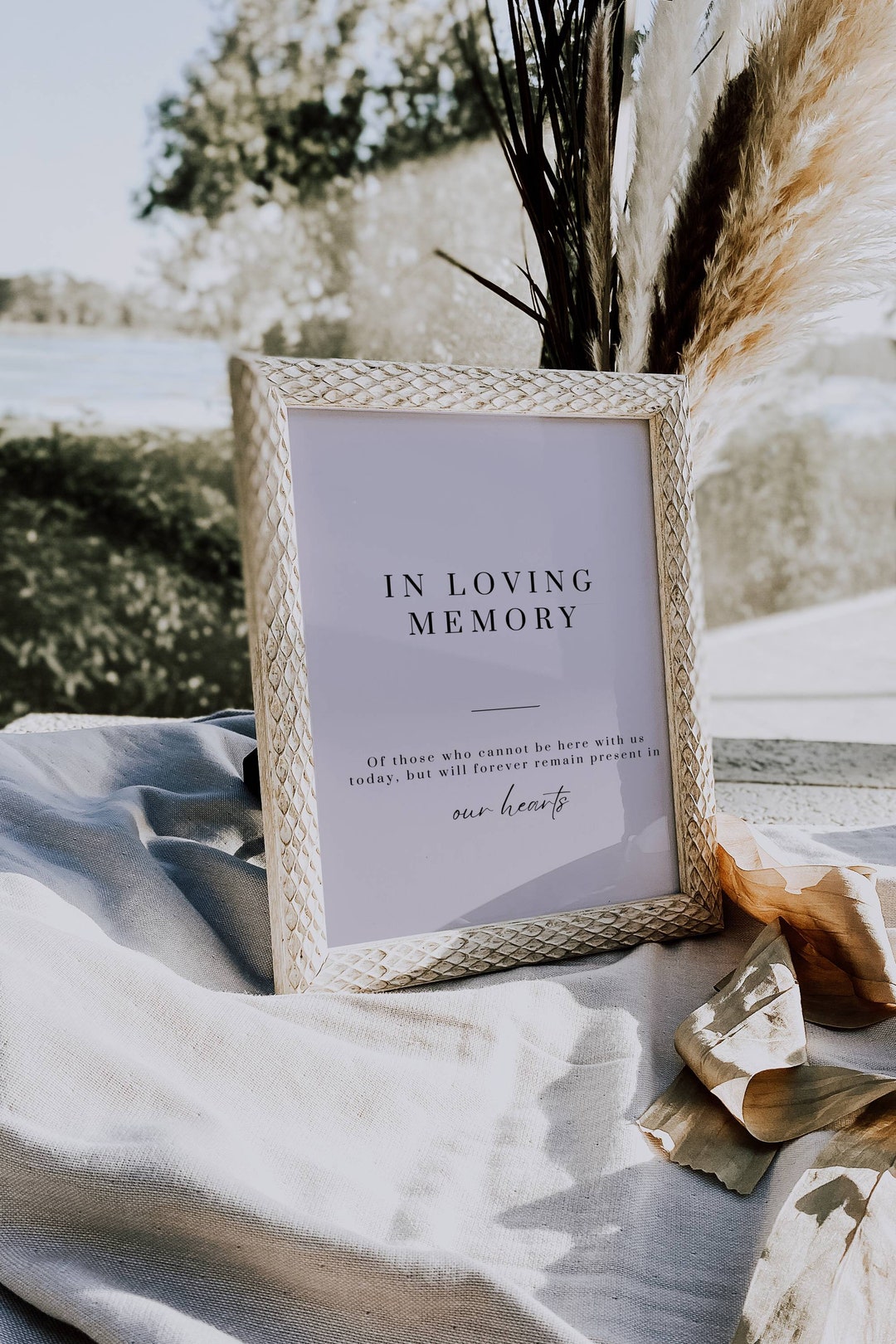 Lavender in Loving Memory Wedding Sign, Lilac Purple Memorial Sign ...