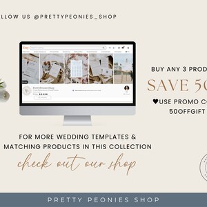 Intimate Wedding Invitation Template Modern Intimate Ceremony - Etsy