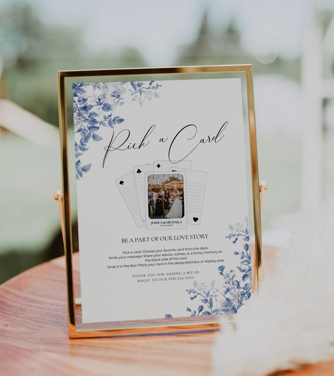 Personalized Playing Cards for Guest Book, Wedding Guestbook ...