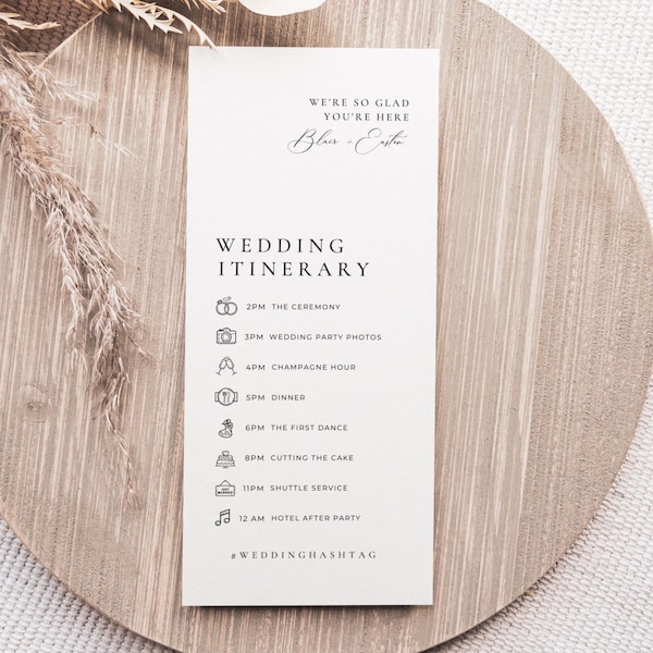 Wedding Program/menu - Etsy UK