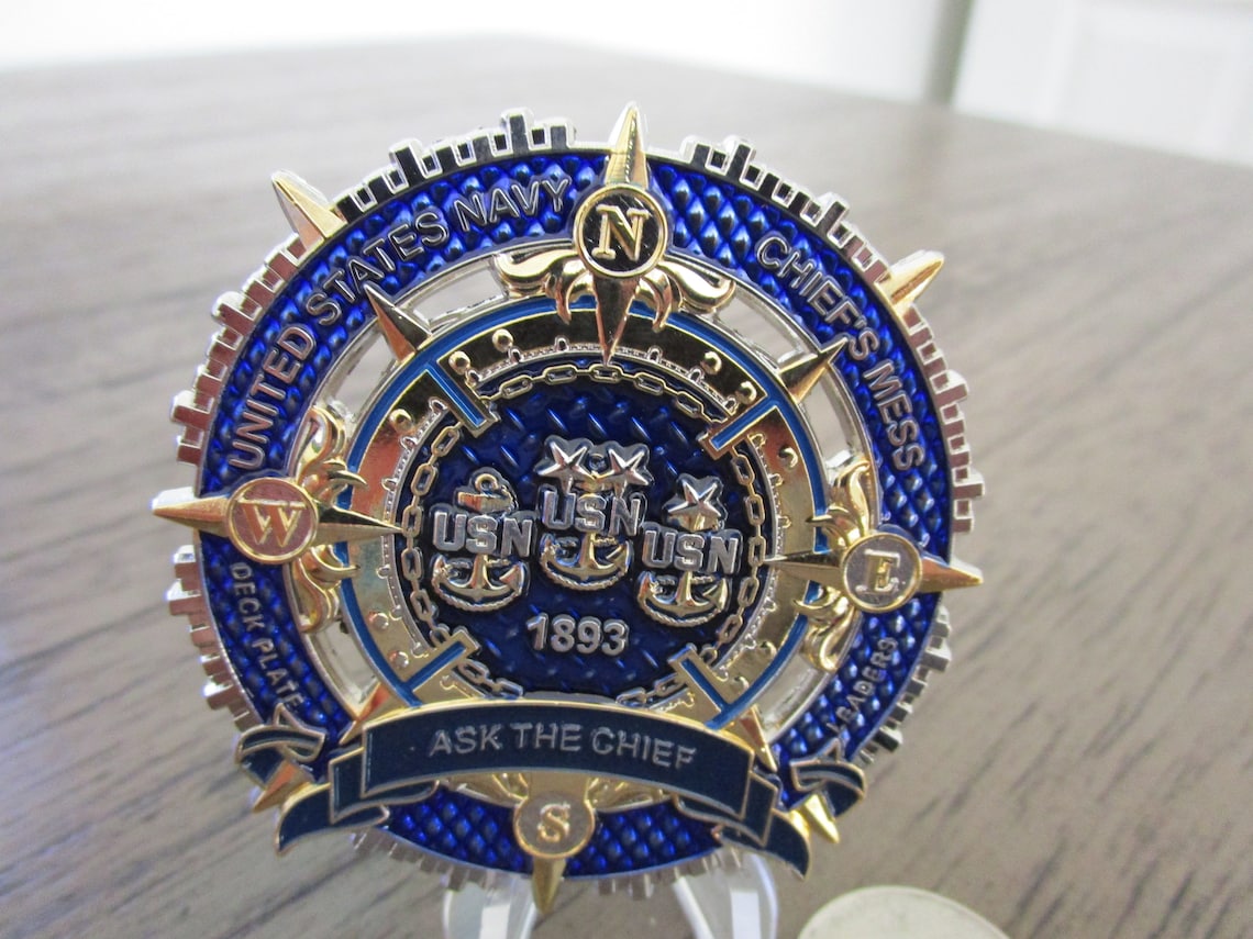 Navy Chiefs Mess Goat Locker Chosen Few CPO USN Compass - Etsy