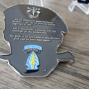 US Army 7th SFGA Special Forces Group Creed Green Berets - Etsy