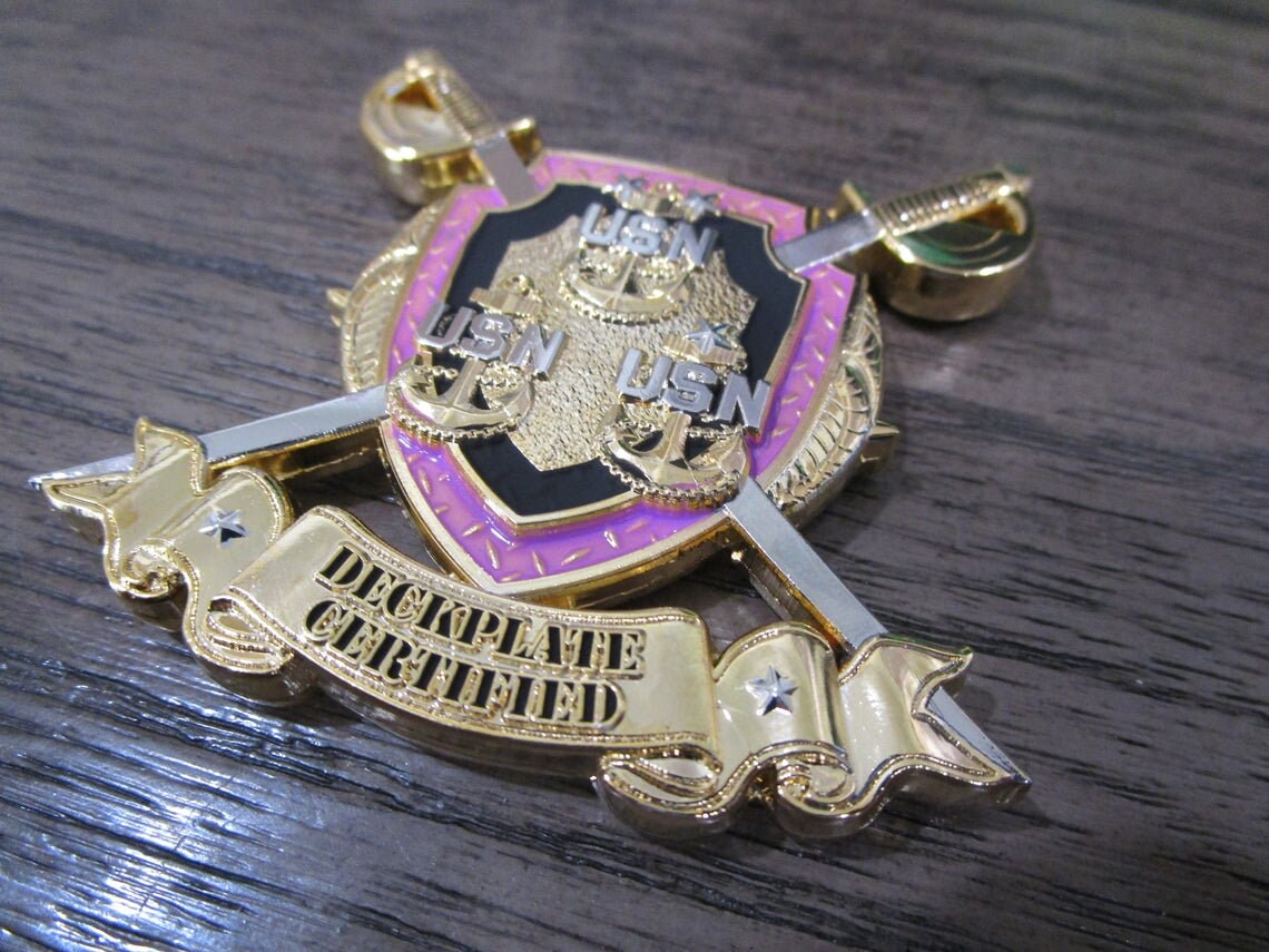 USN Navy Chief Goat Locker Approved Deckplate Certified Pink - Etsy