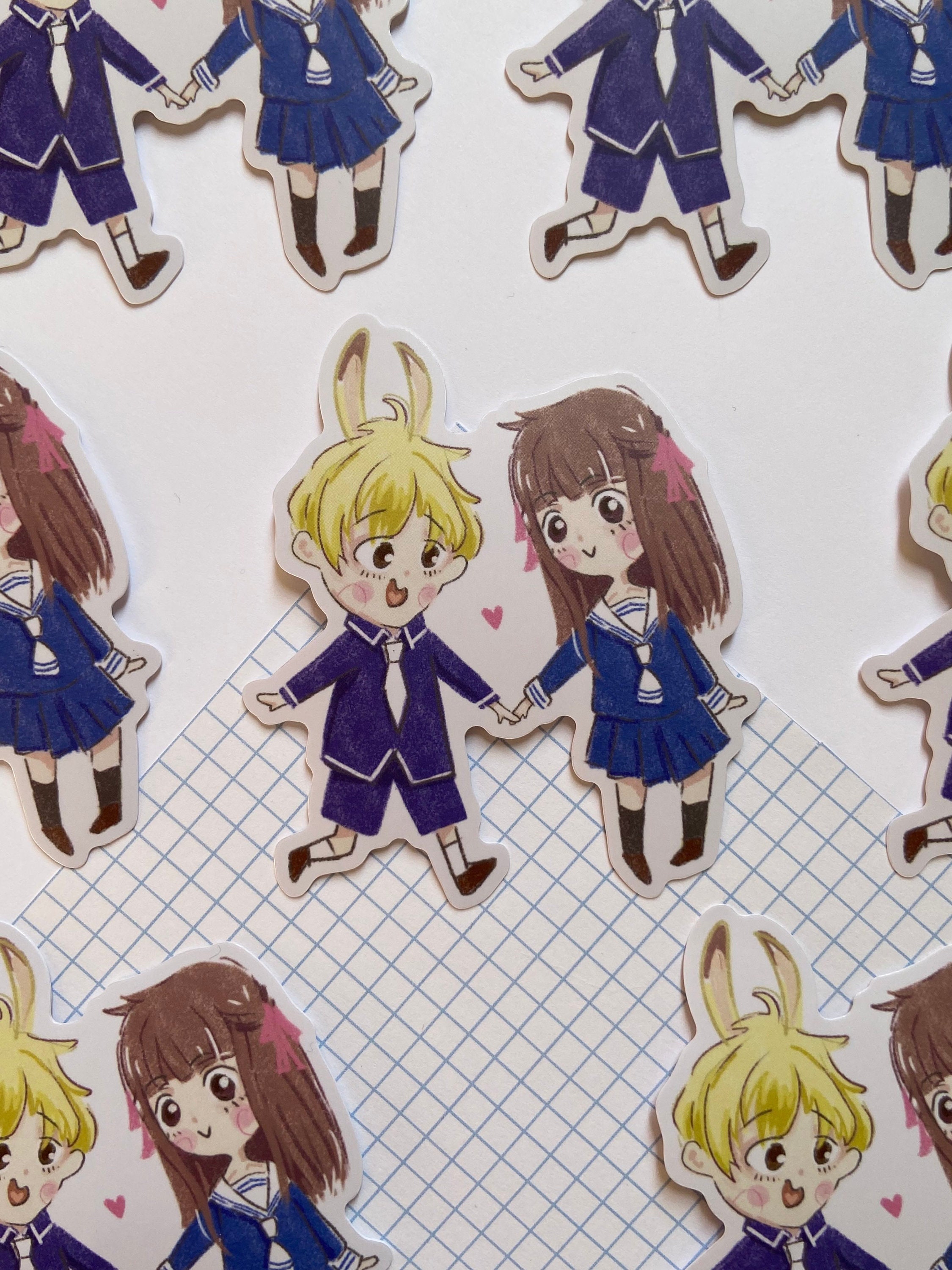 Momiji and Tohru Furuba Waterproof Die-cut Matte Vinyl - Etsy