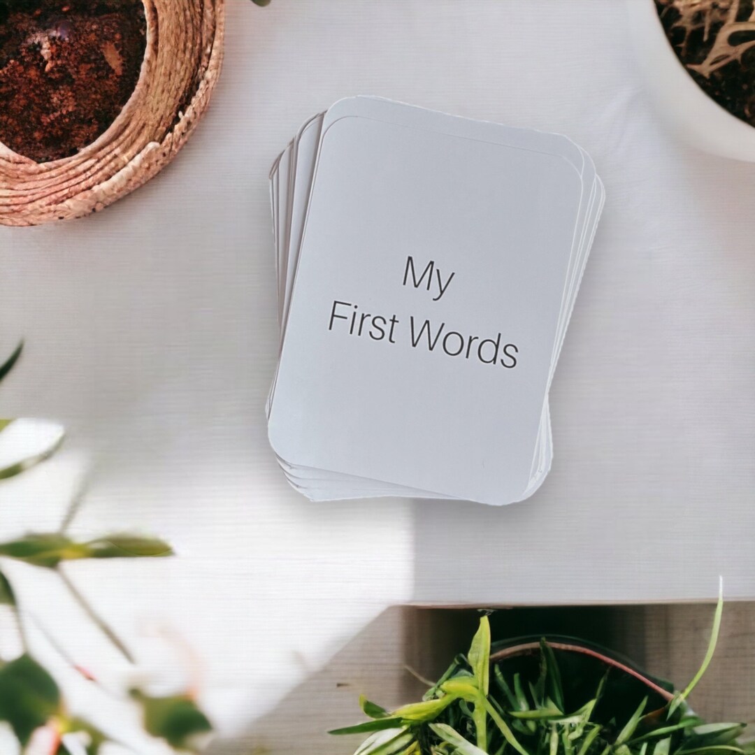 My First Words Flashcards Set - Etsy