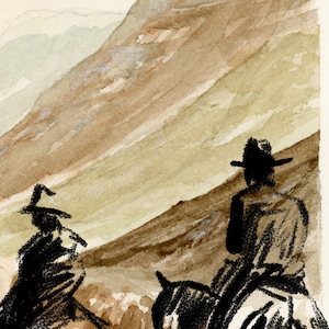 Canyon Shadows / Abstract Western Wall Art, Desert Landscape Print ...