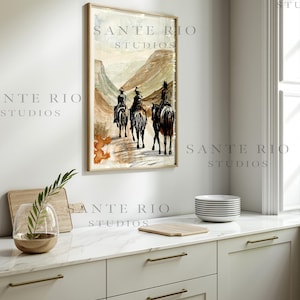 Canyon Shadows / Abstract Western Wall Art, Desert Landscape Print ...