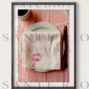 Lipstick Diner Kiss - Set of 2 / Vintage Home Decor, Vintage Makeup ...