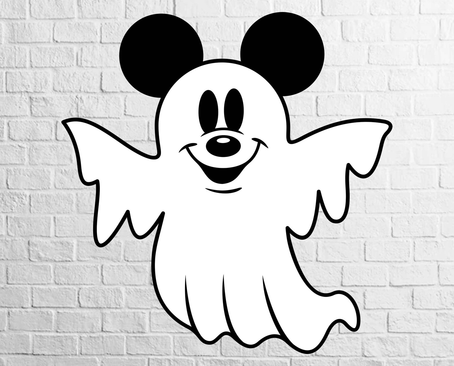 Ghost Ears Mickey Halloween SVG DXF PNG File Cut File for - Etsy