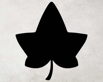 Ivy Leaf Silhouette Svg - Etsy