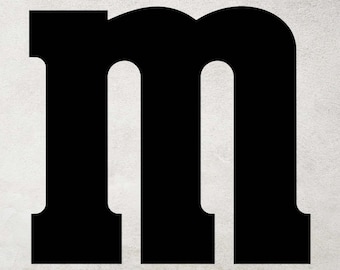 Letter M Decal - Etsy