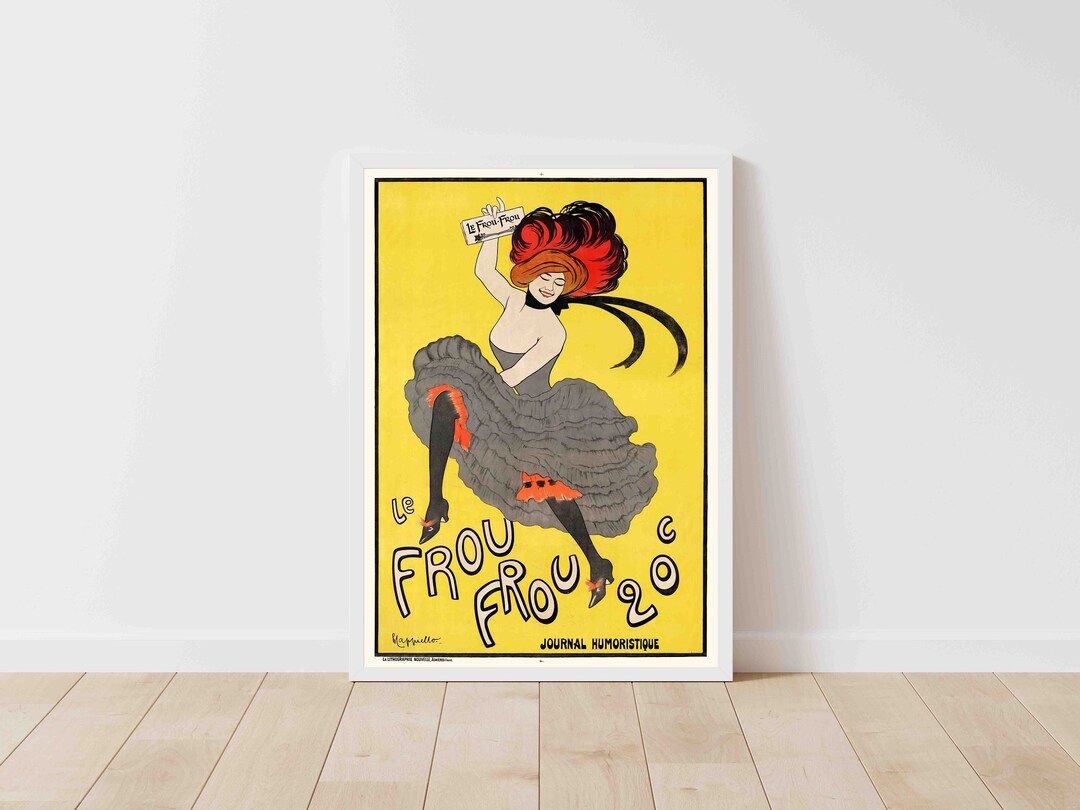 Le Frou Frou Vintage Art Poster - Framed/unframed - Etsy