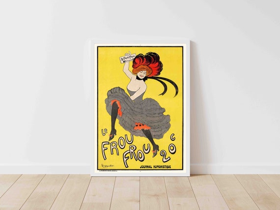 Le Frou Frou Vintage Art Poster Framed/unframed - Etsy