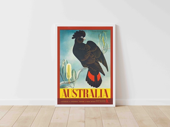 Australia Vintage Travel Poster Print Framed/unframed - Etsy