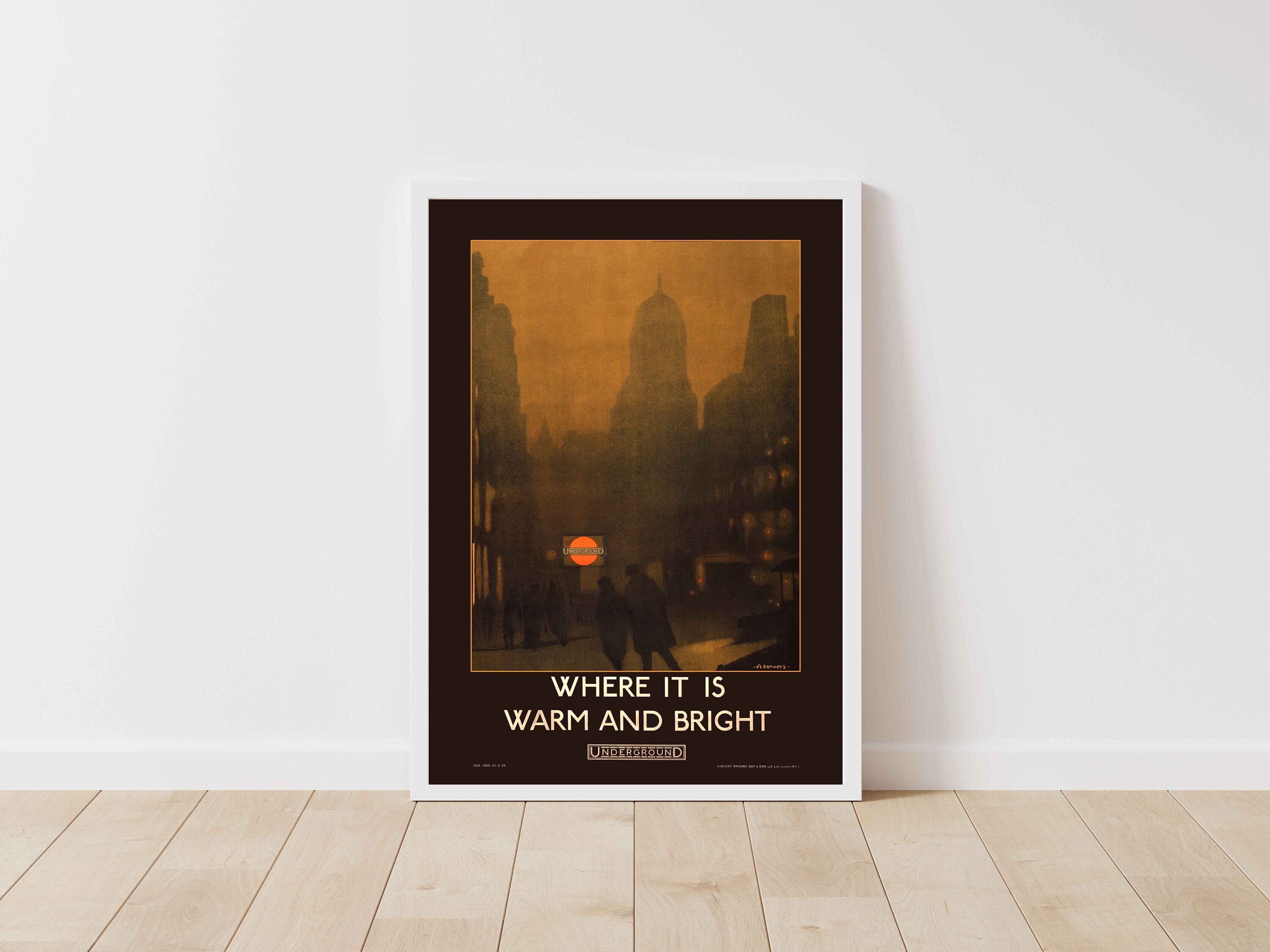 London Underground Tube Metro Landmarks England UK Vintage Travel ...