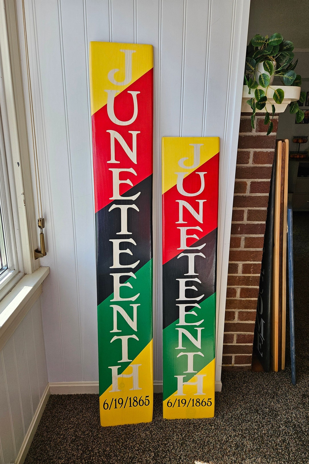Juneteenth Porch Sign, Juneteenth Porch Leaner, Juneteenth, Front Porch ...