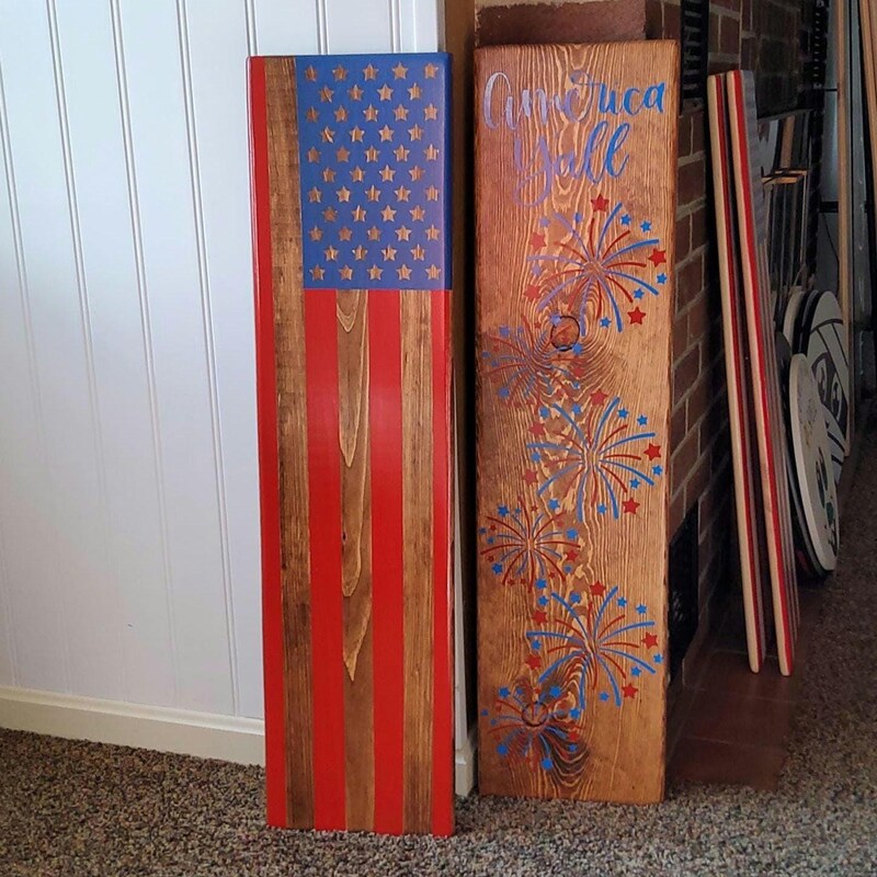 Patriotic Porch Sign - Etsy