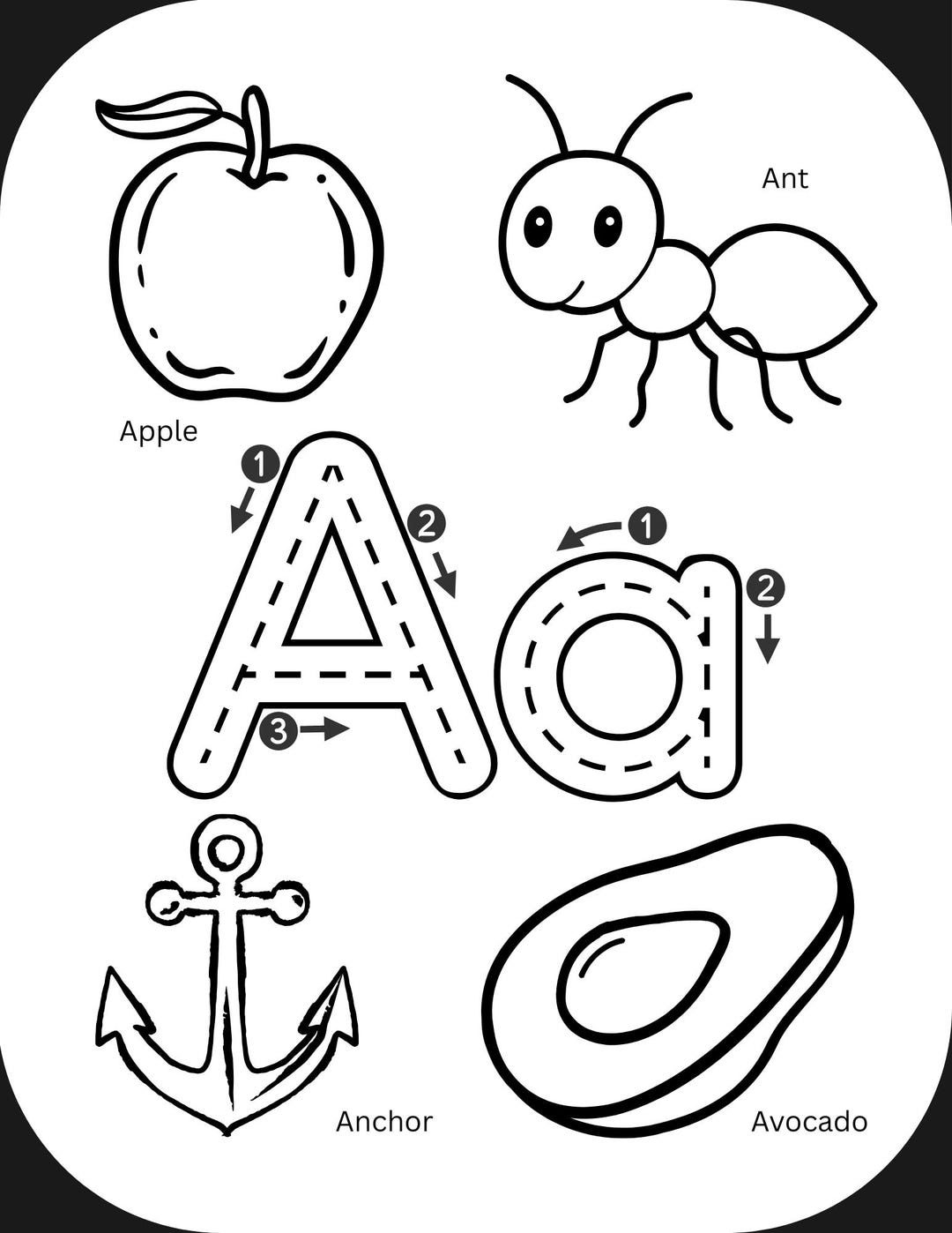A-Z Alphabet Coloring Book – Fun Learning Activity (PDF Download) - Etsy