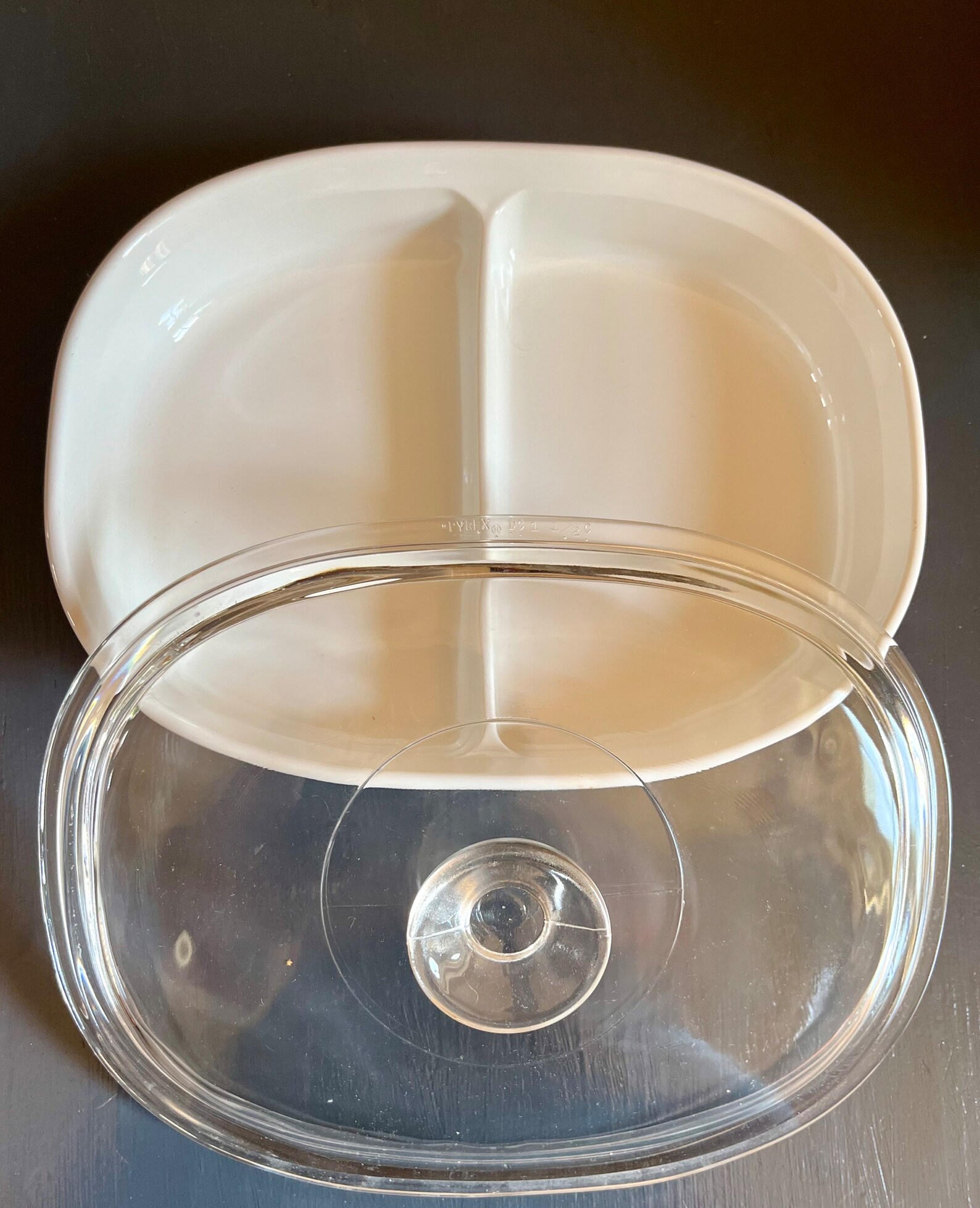 Vintage Corning Ware Divided Baking Dish MC-6-B French 1.8 Liter ...