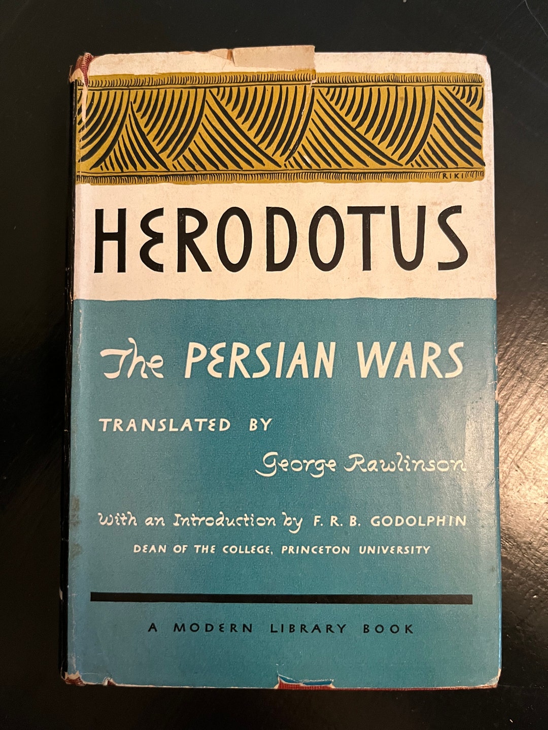 Vintage Greek Book - the Persian Wars - Herodotus - 1942 Modern Library ...