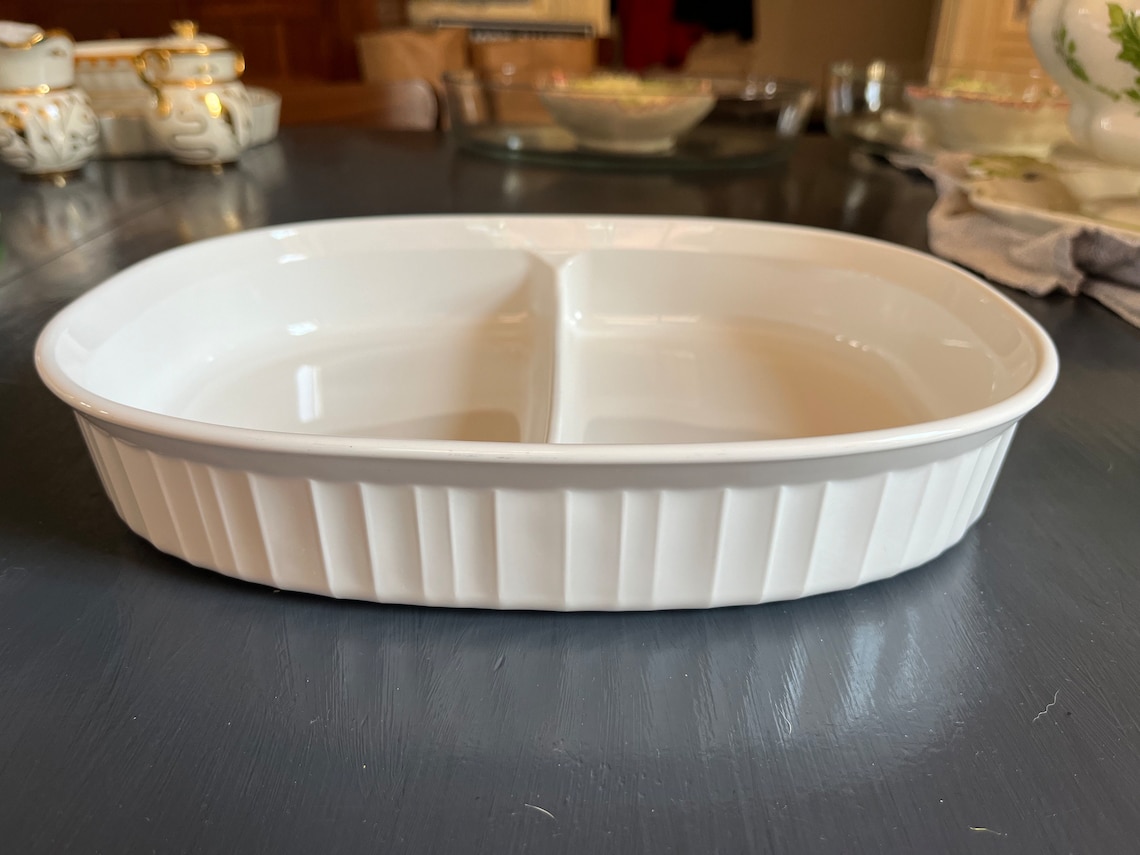 Vintage Corning Ware Divided Baking Dish MC-6-B French 1.8 Liter ...
