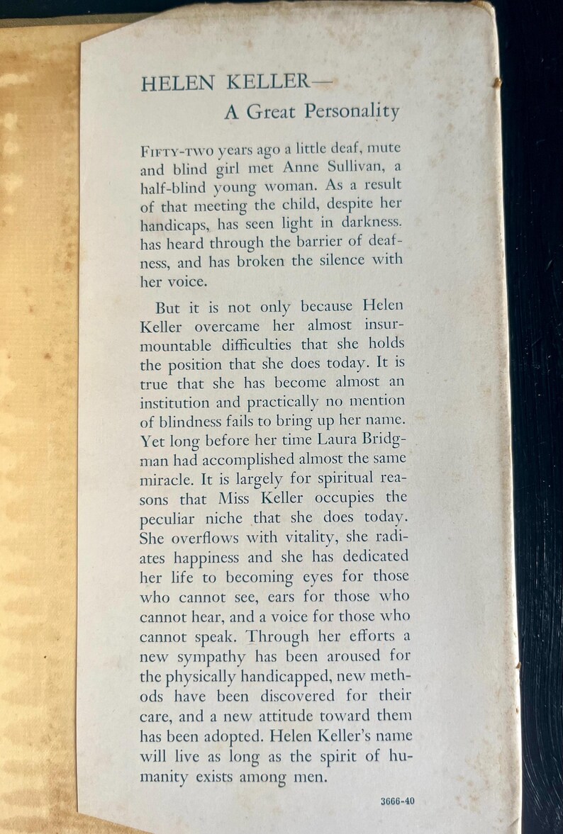 1940 Edition - Helen Keller - Let Us Have Faith - Good Condition - Rare ...