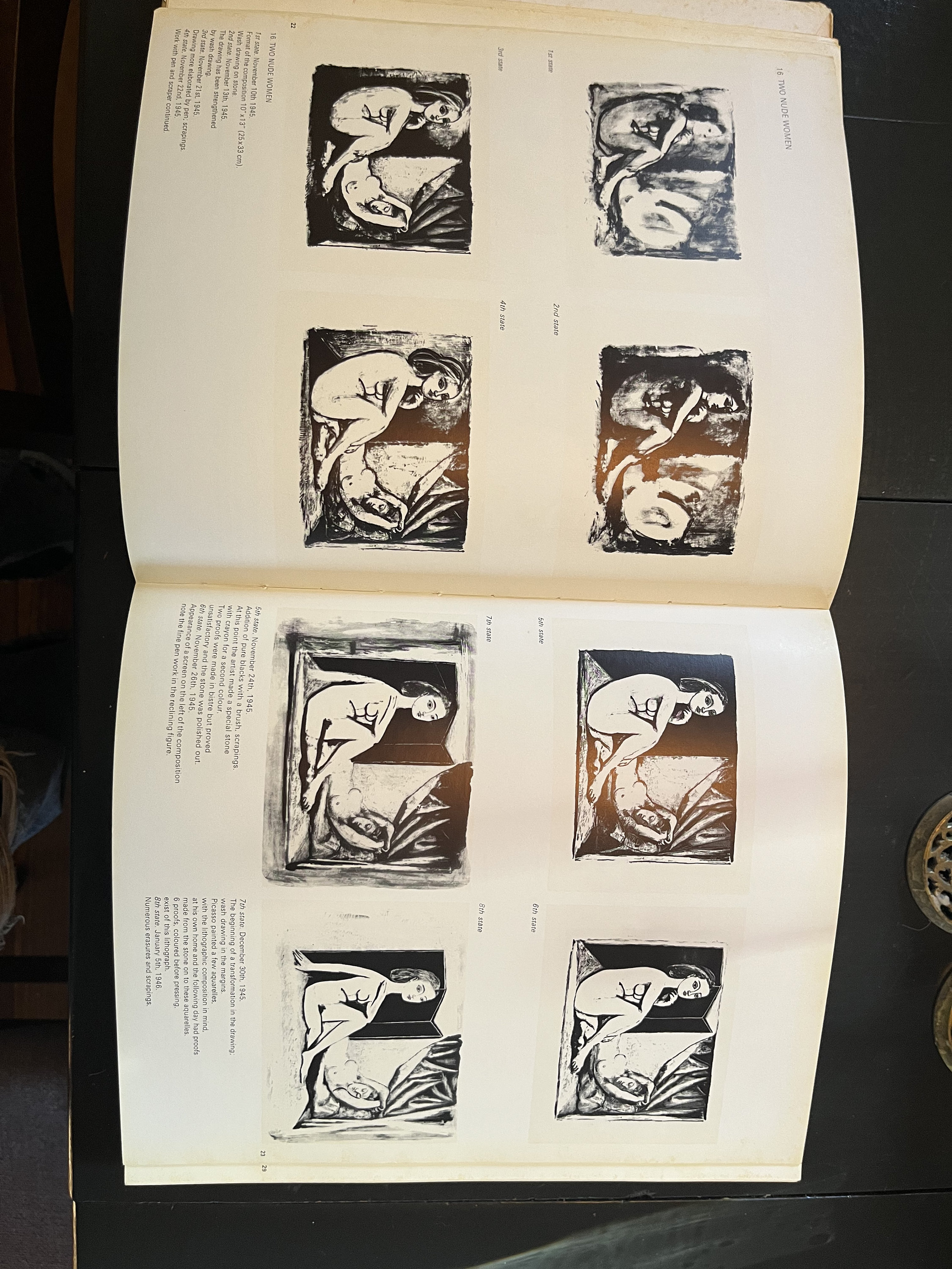 1970 Pablo Picasso 'pablo Picasso Lithographs by Fernand Mourlot ...