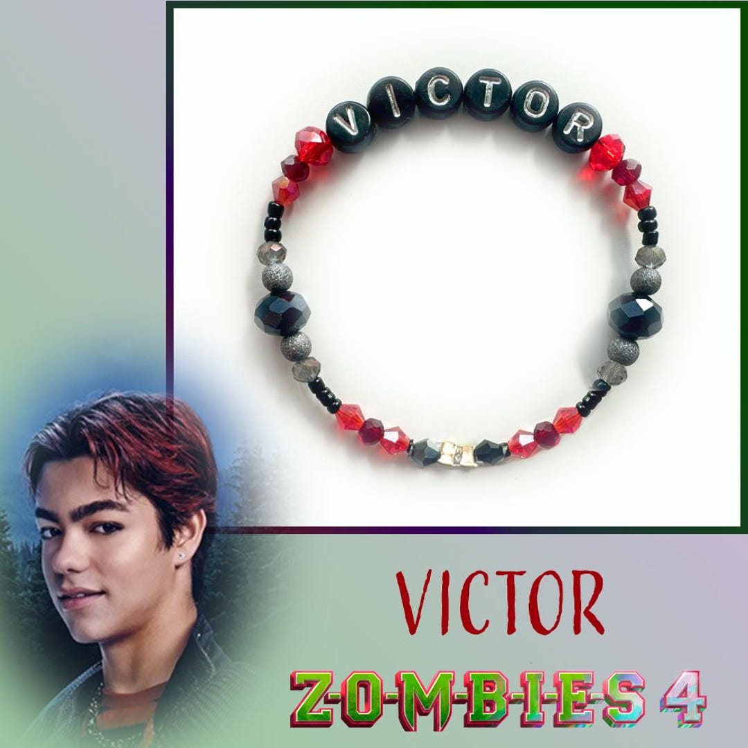 VICTOR | Zombies 4 Inspired Jewelry | Handmade Beaded Bracelet ...