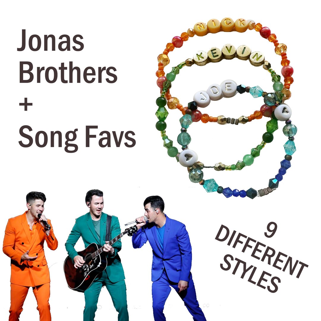 Handmade Jonas Brothers Inspired Beaded Bracelets - Etsy