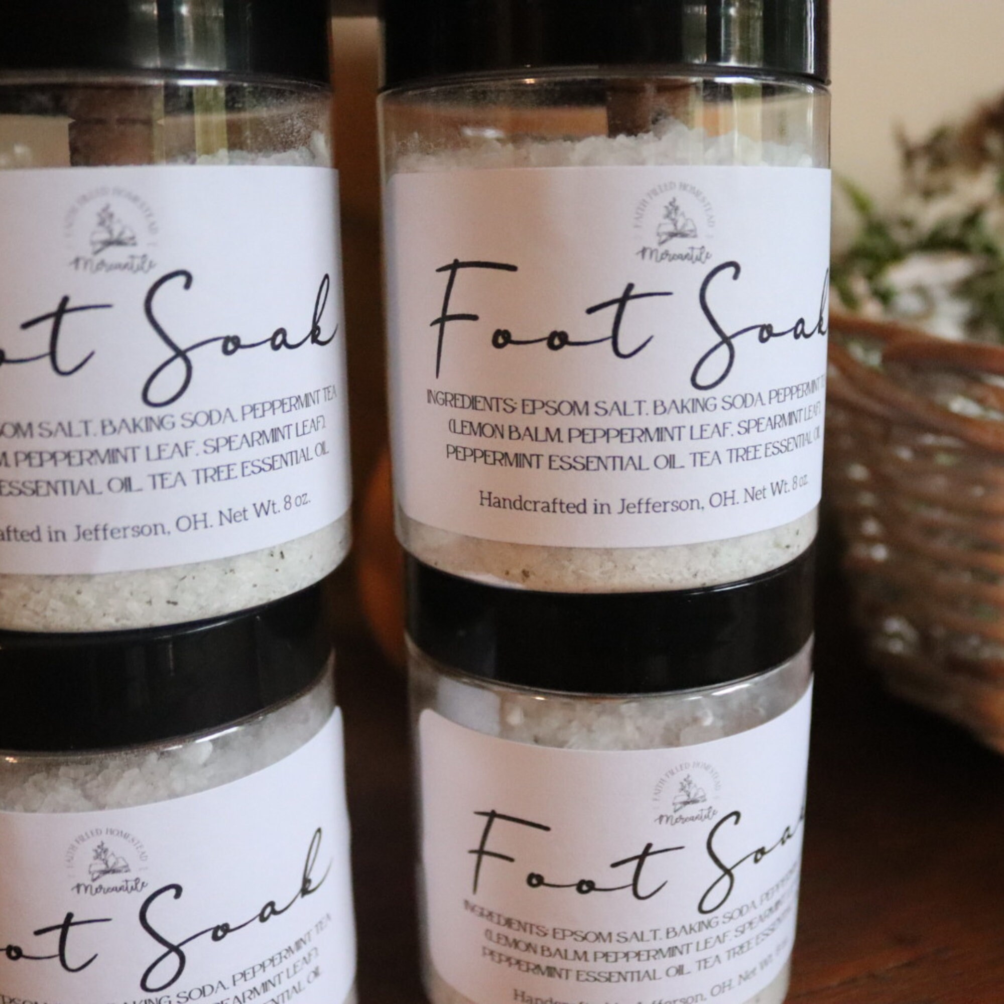 Peppermint Foot Soak Foot Soak Foot Soak Salt Foot Scrub Spa Gifts ...