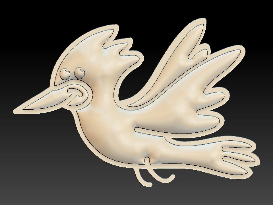 Bird STL Files for CNC Router, Moulds, Molds, Printing Etc - Etsy