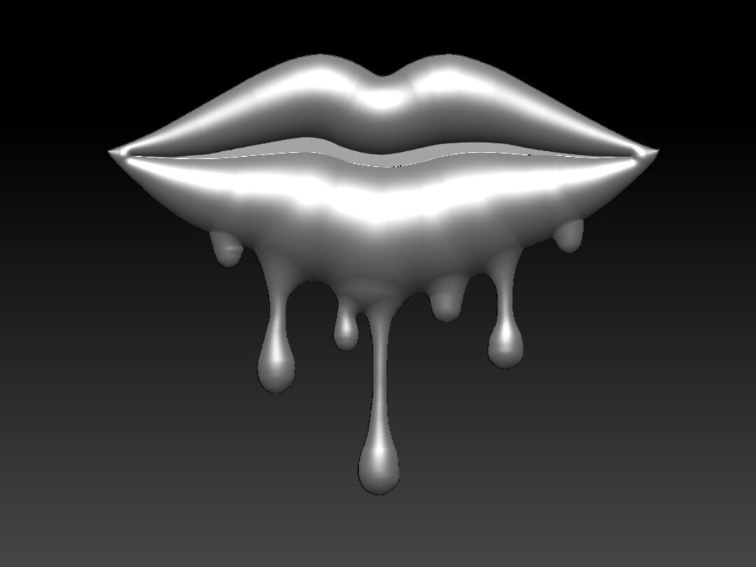 Dripping Lips STL Files for CNC Router Moulds Molds - Etsy Ireland