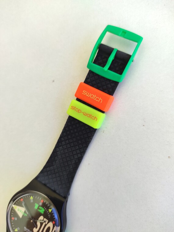 Swatch stop watch 1993 box included - Vintage swatch … - Gem