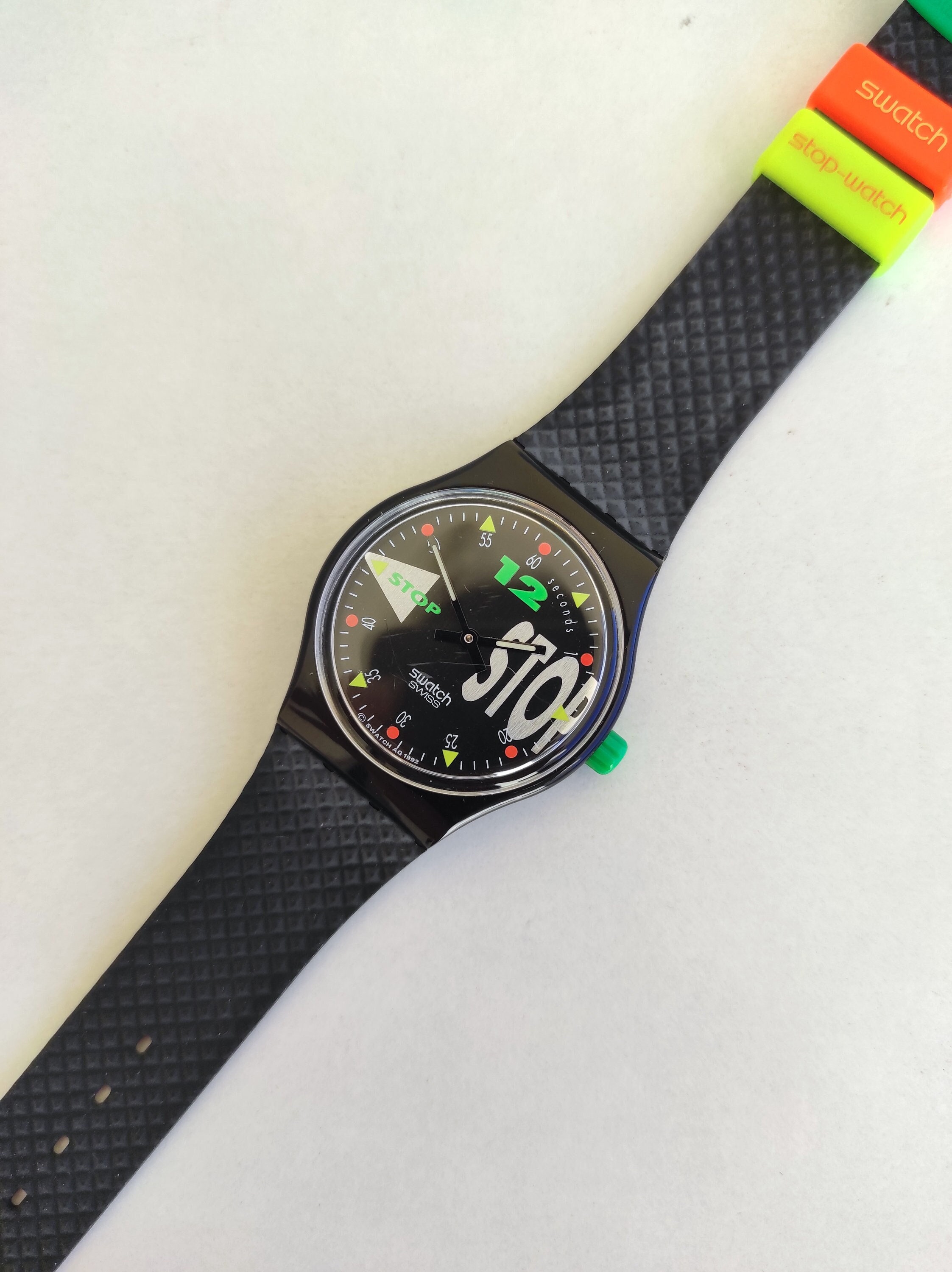 Swatch Stop Watch 1993 Box Included - Vintage Swatch Watch - Swatch ...
